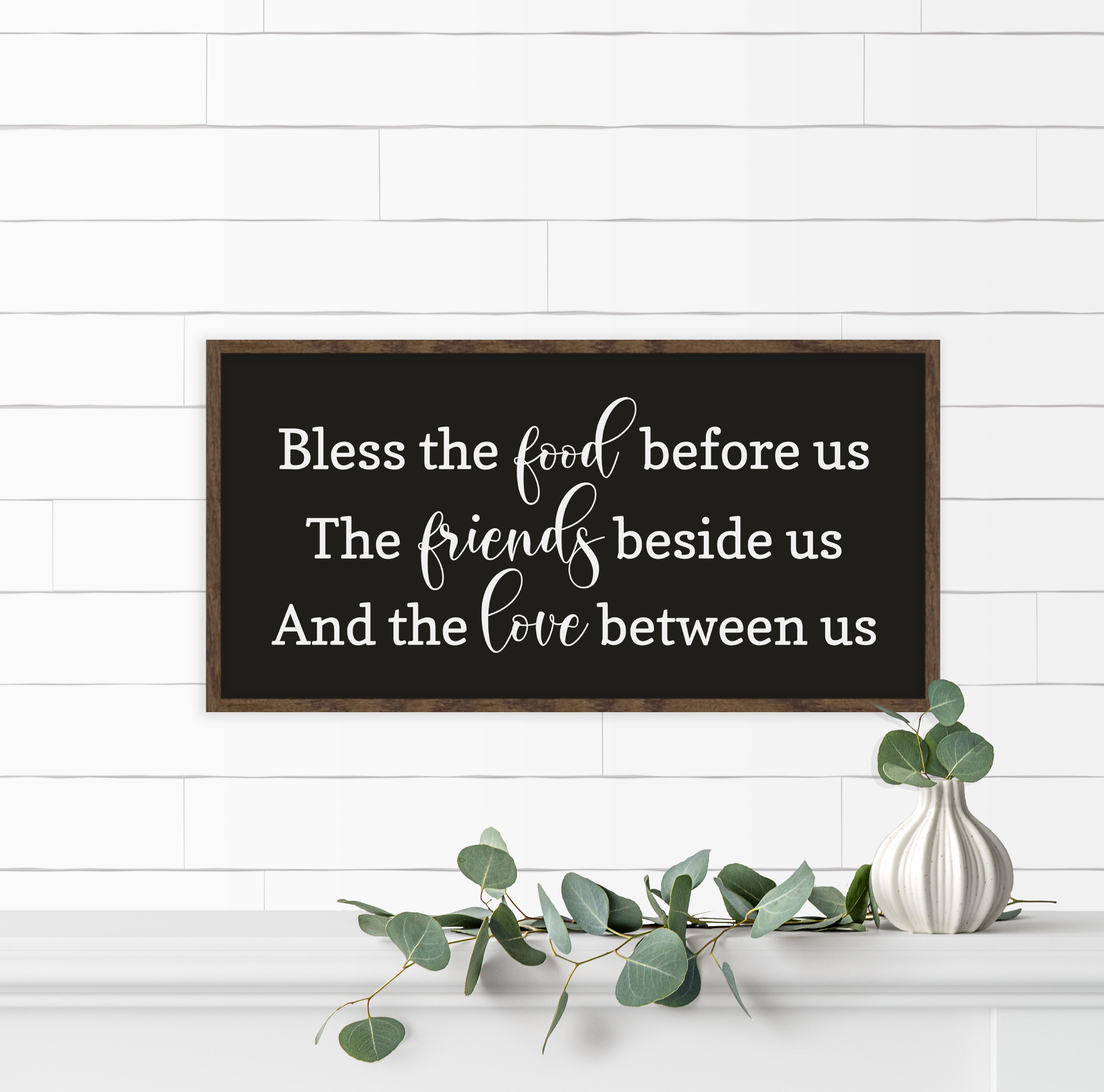 Kitchen Signs Bless the Food Before Us Sign Dining Room - Etsy