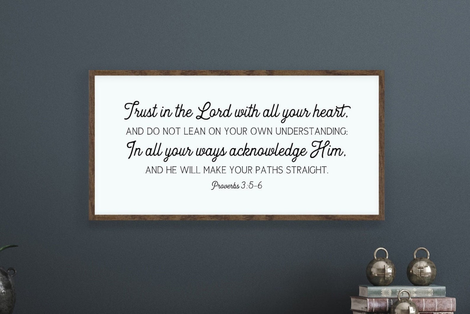 Proverbs 3:5-6 Sign Trust in the Lord With All Your Heart - Etsy