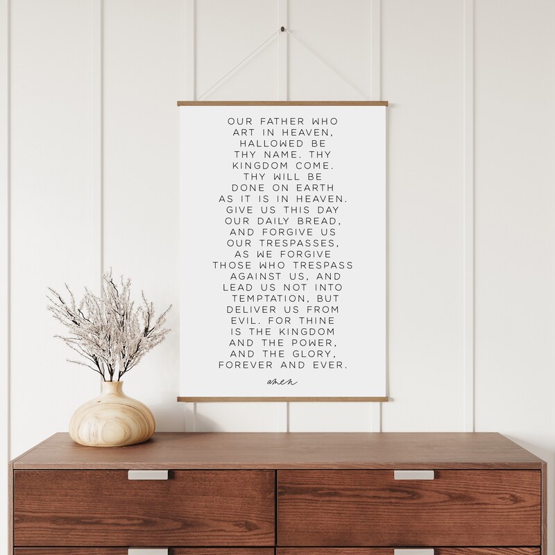 Lords Prayer Sign - Etsy