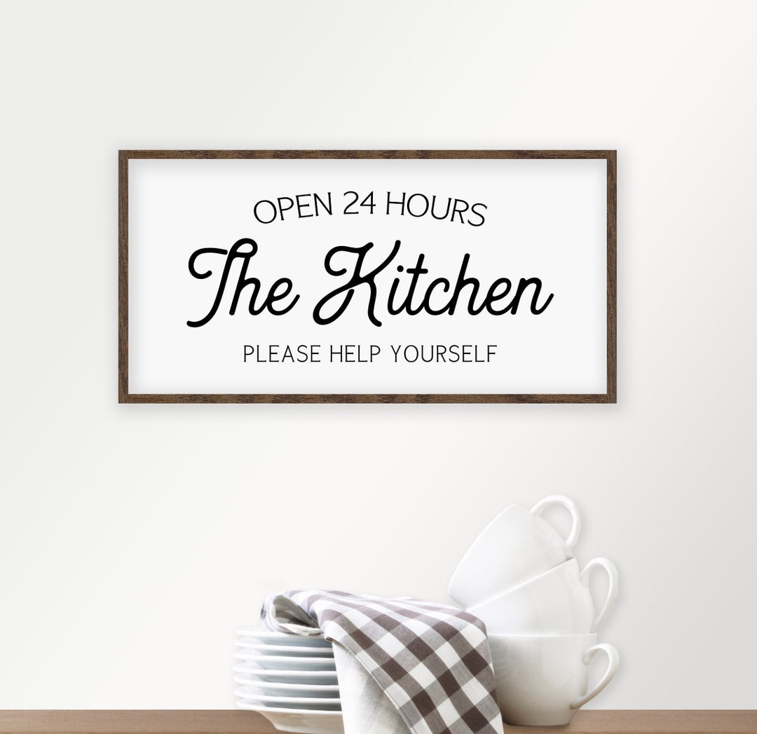 Kitchen Sign Kitchen Decor Signs for Kitchen Kitchen Wall - Etsy