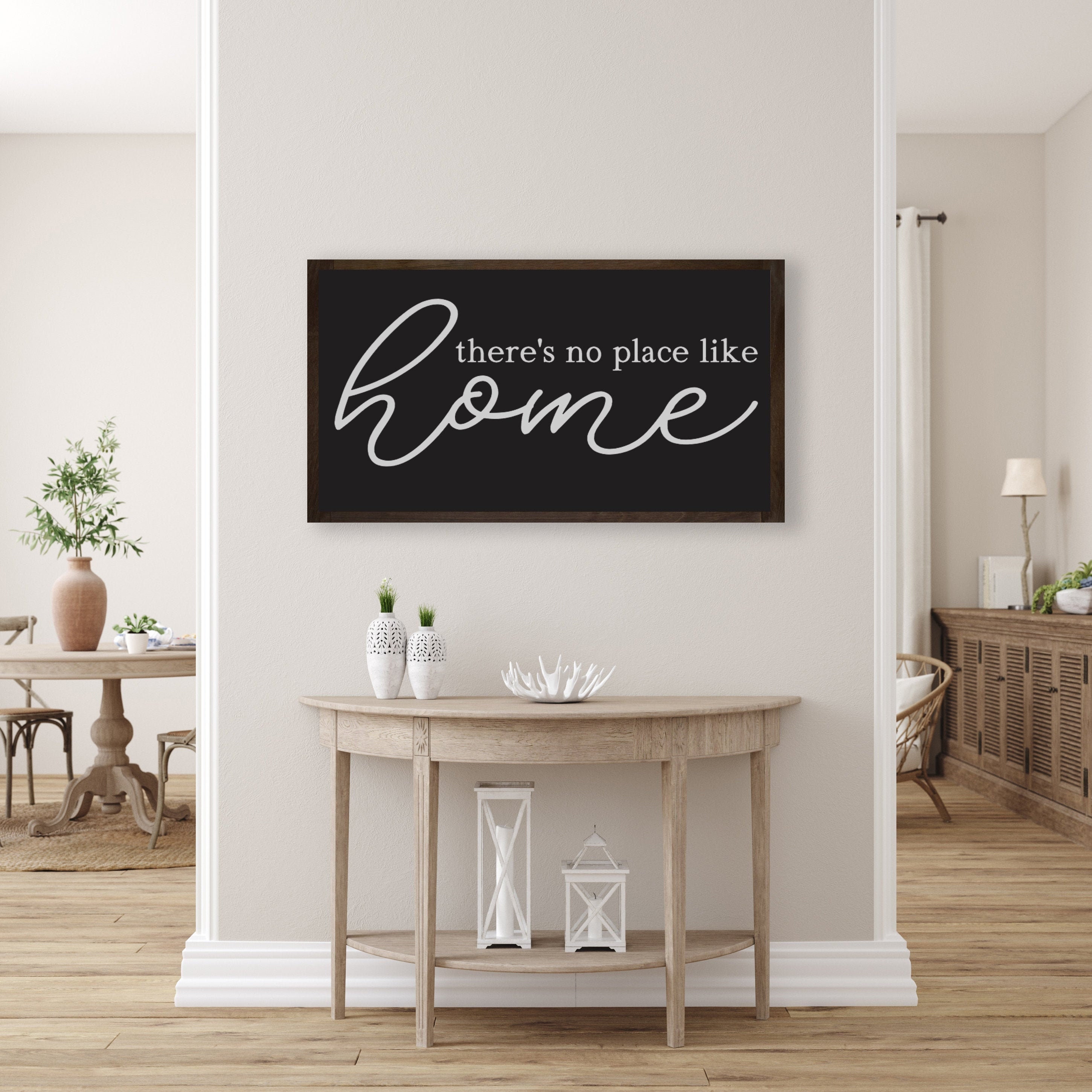 There's No Place Like Home Sign Home Wall Decor Wood | Etsy
