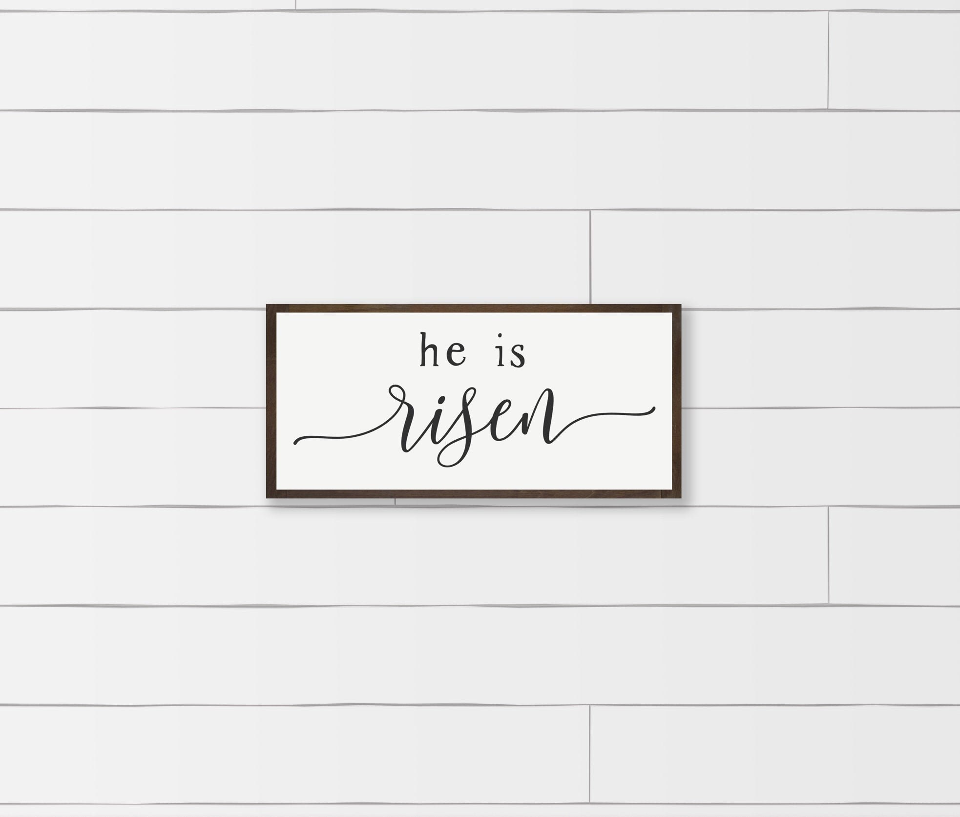 He Is Risen Sign Easter Decor Spring Decor Wood Signs | Etsy