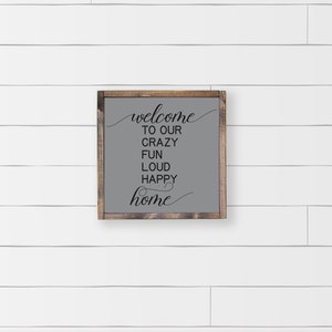 Family Sign | Welcome Sign | Farmhouse Decor | Home Wall Decor ...
