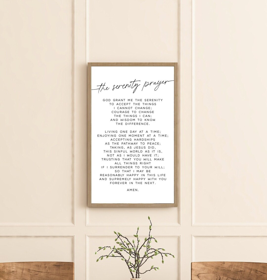 Inspirational Signs, Serenity Prayer Wall Art, God Grant Me the ...