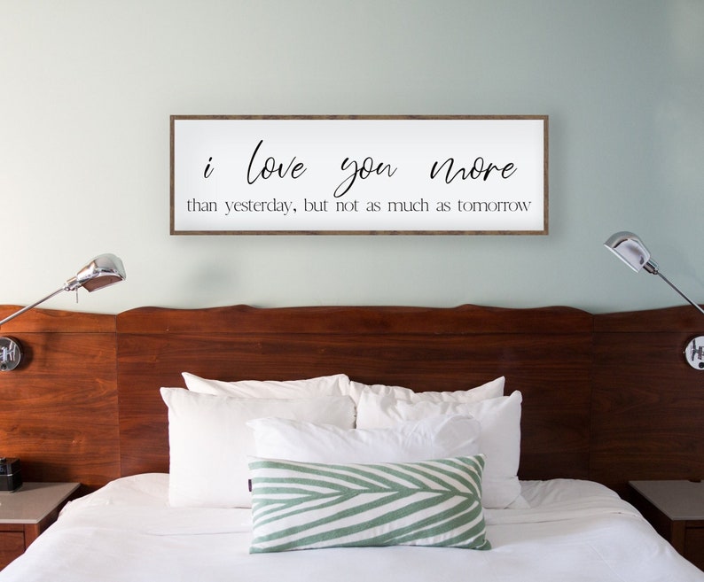 Master Bedroom Wall Decor Above Bed Sign Bedroom Wall - Etsy