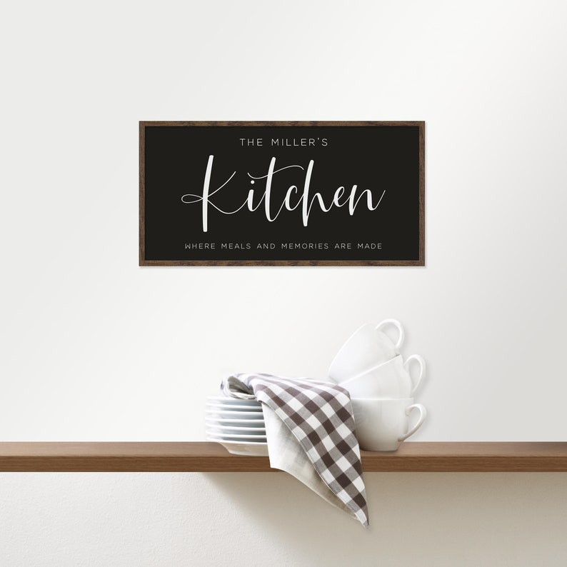 Personalized Kitchen Sign Custom Kitchen Signs Wood Sign - Etsy