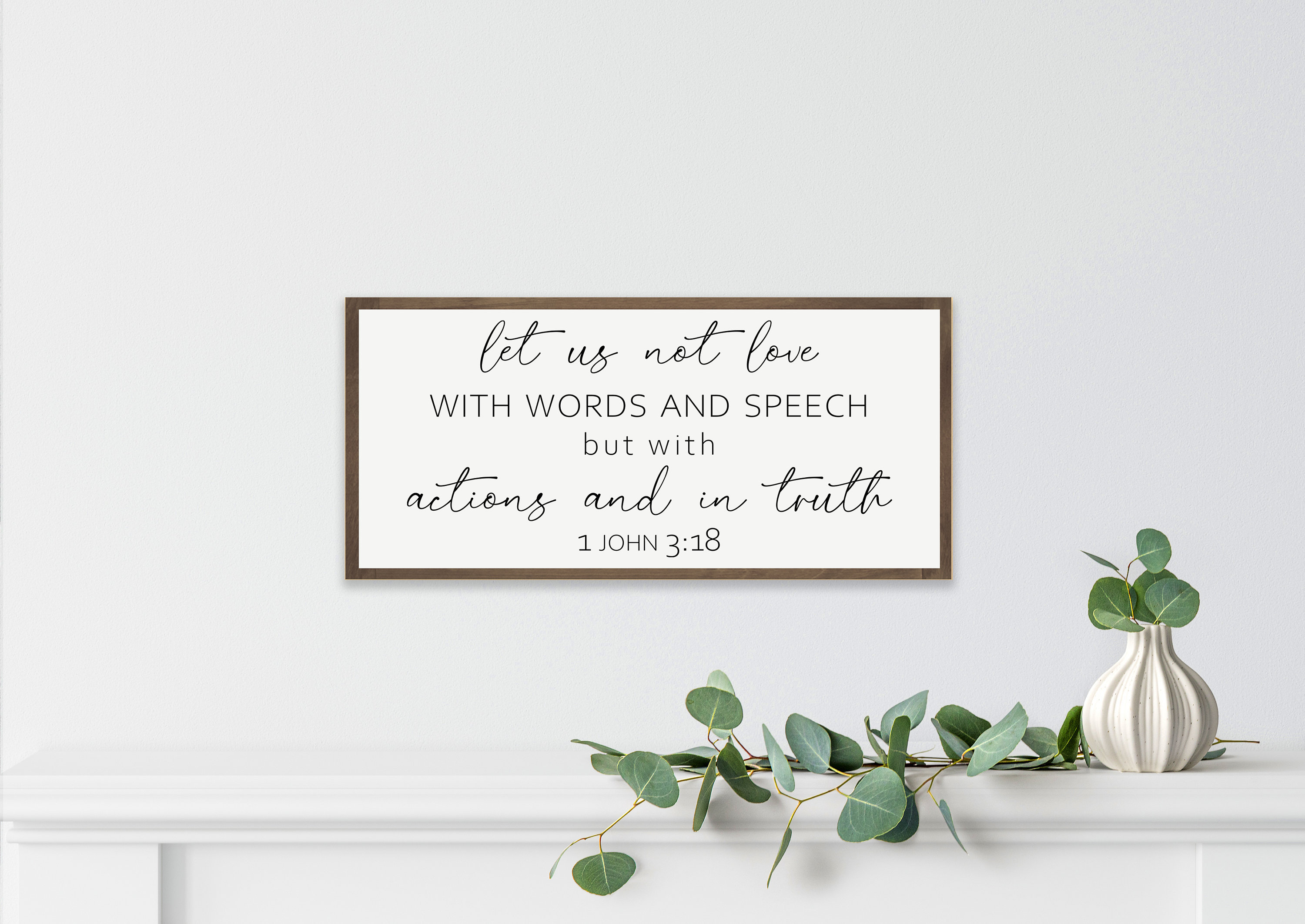 Living room wall decor scripture wall art bible verse sign | Etsy