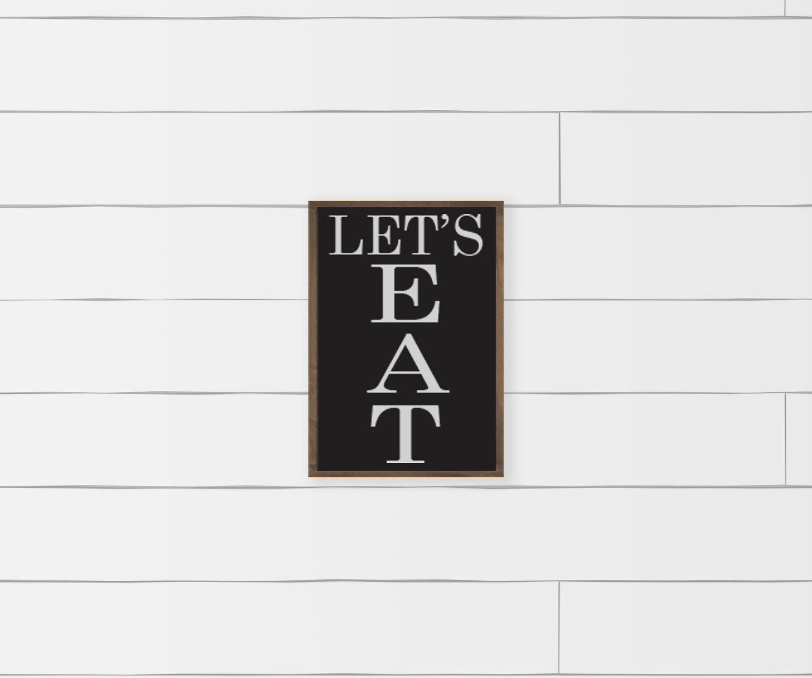 Kitchen Decor Kitchen Signs Wall Decor Let's Eat Wood | Etsy