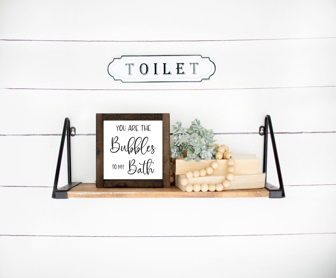 Bathroom Wall Decor Farmhouse Bathroom Sign Bathroom Decor | Etsy