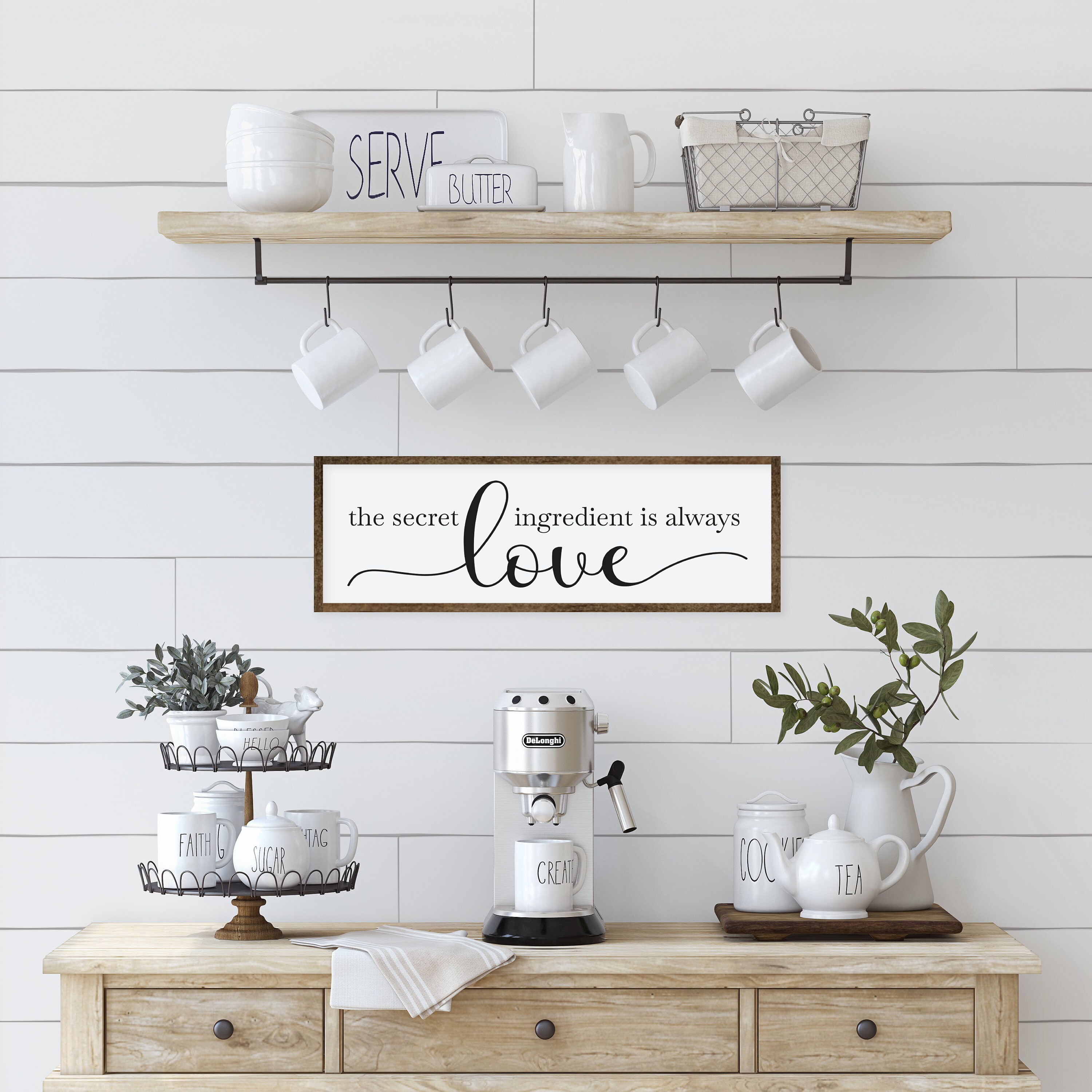 Kitchen Sign the Secret Ingredient is Always Love Sign - Etsy