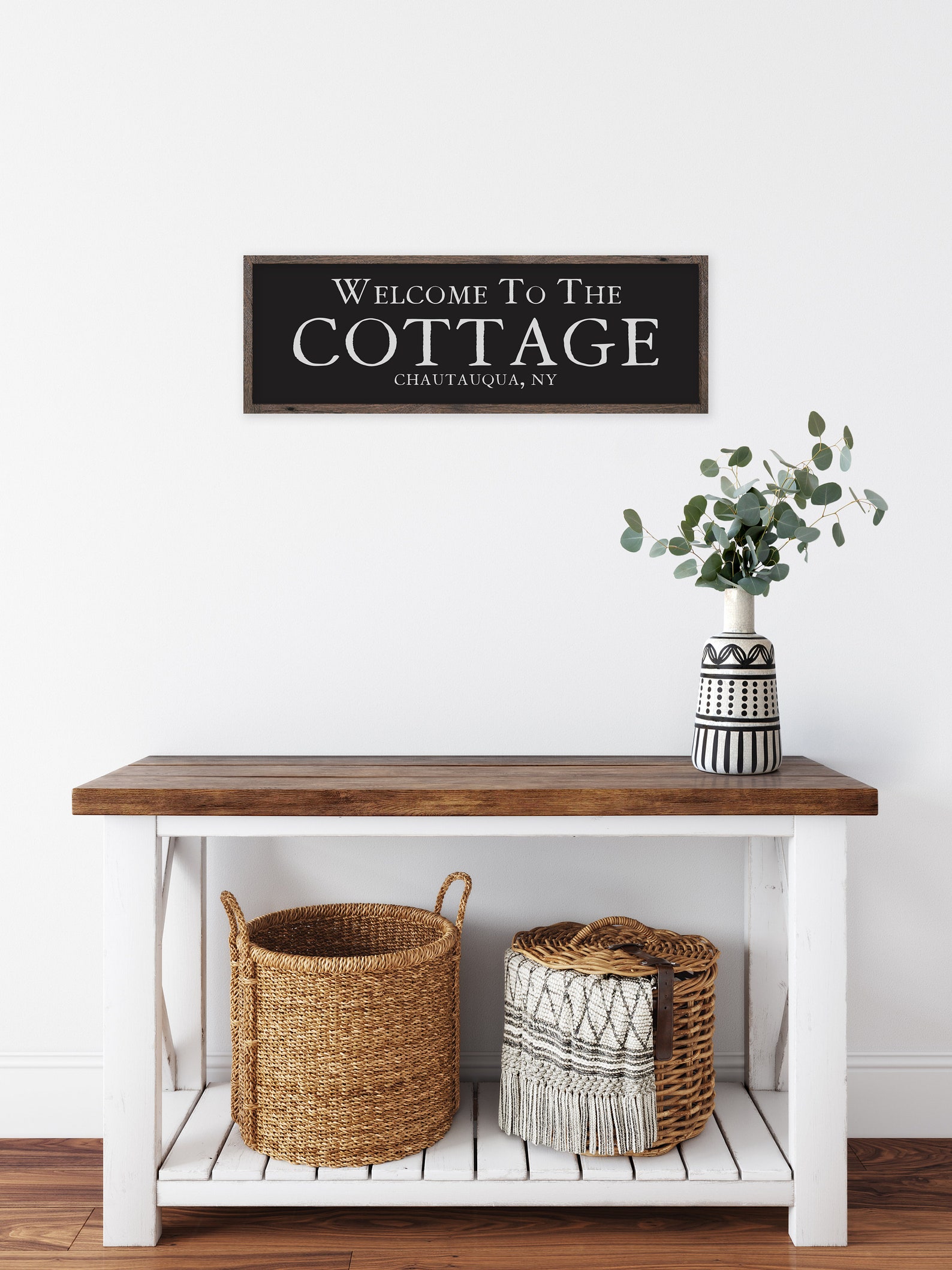Personalized Welcome to the Cottage Sign Custom Wood Sign - Etsy