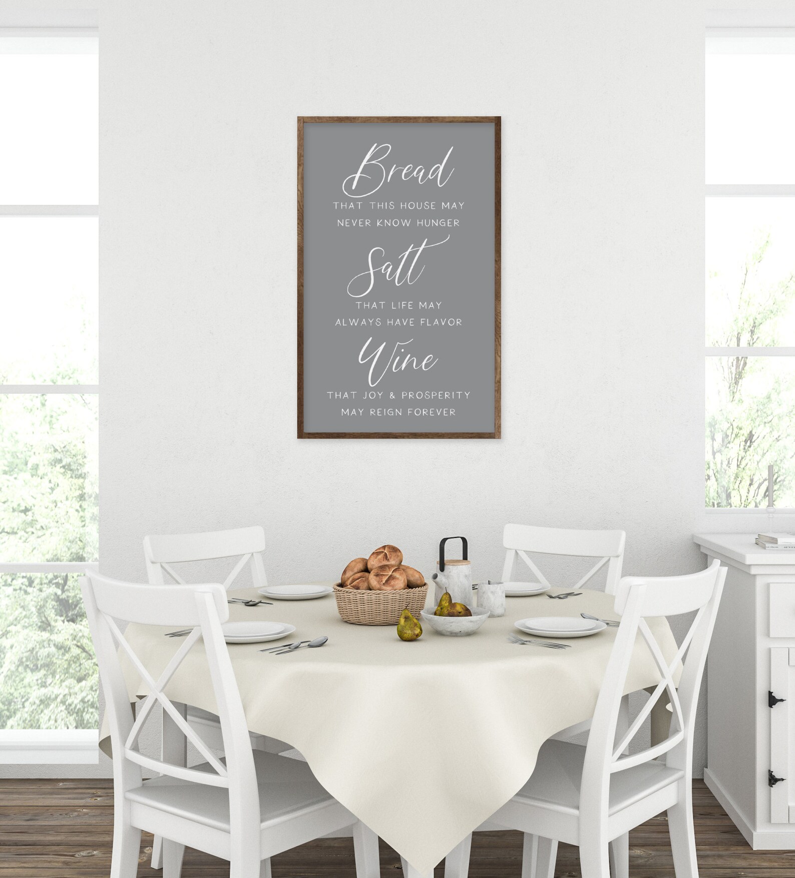 Bread Salt Wine Sign It's a Wonderful Life Quote Home - Etsy