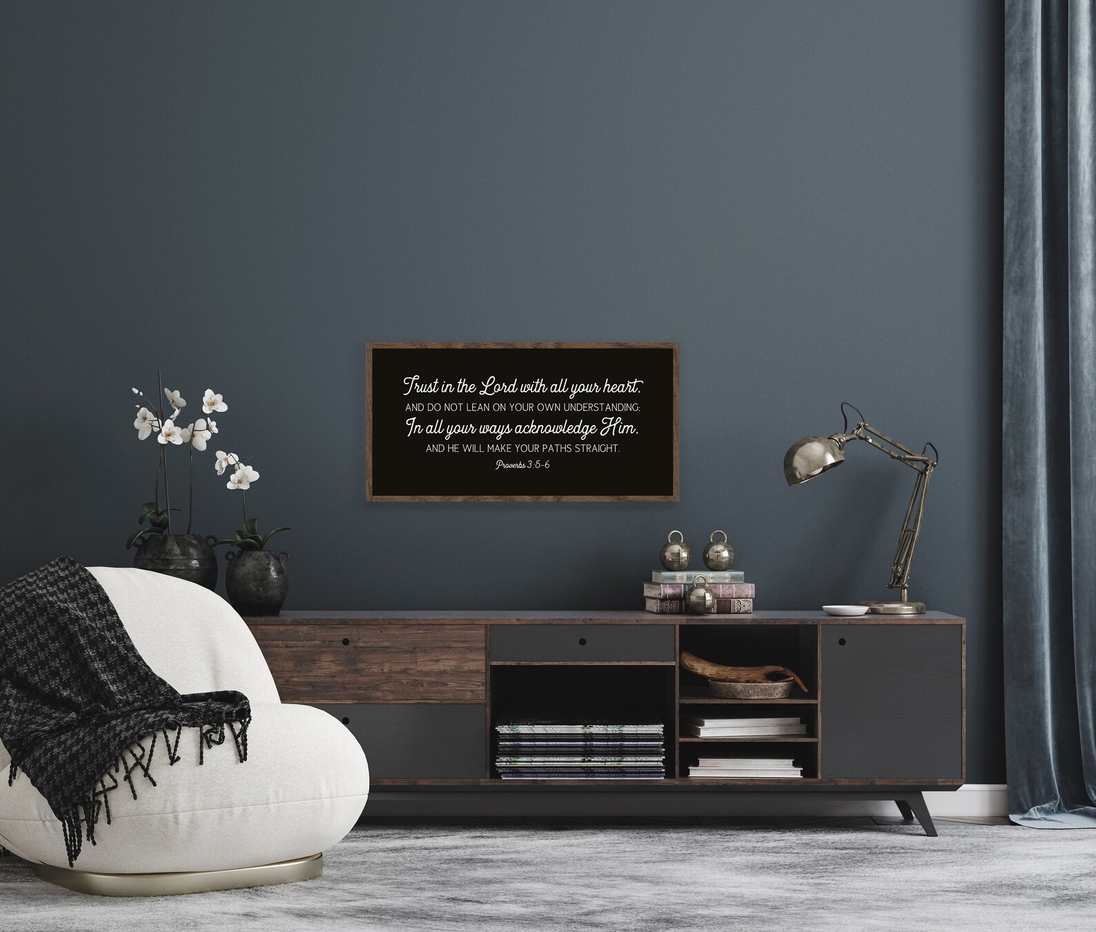 Proverbs 3:5-6 Sign Trust in the Lord With All Your Heart - Etsy