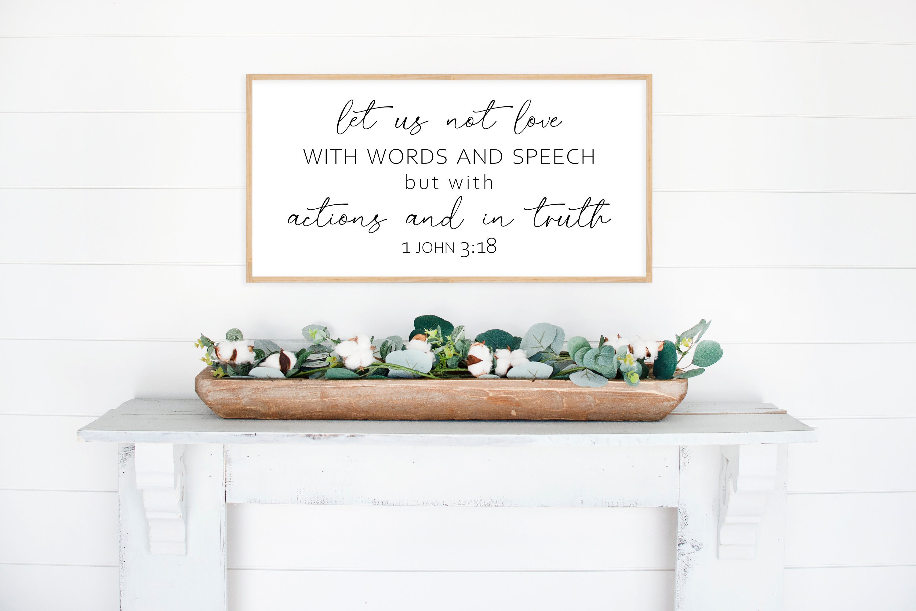 Living Room Wall Decor Scripture Wall Art Bible Verse Sign - Etsy