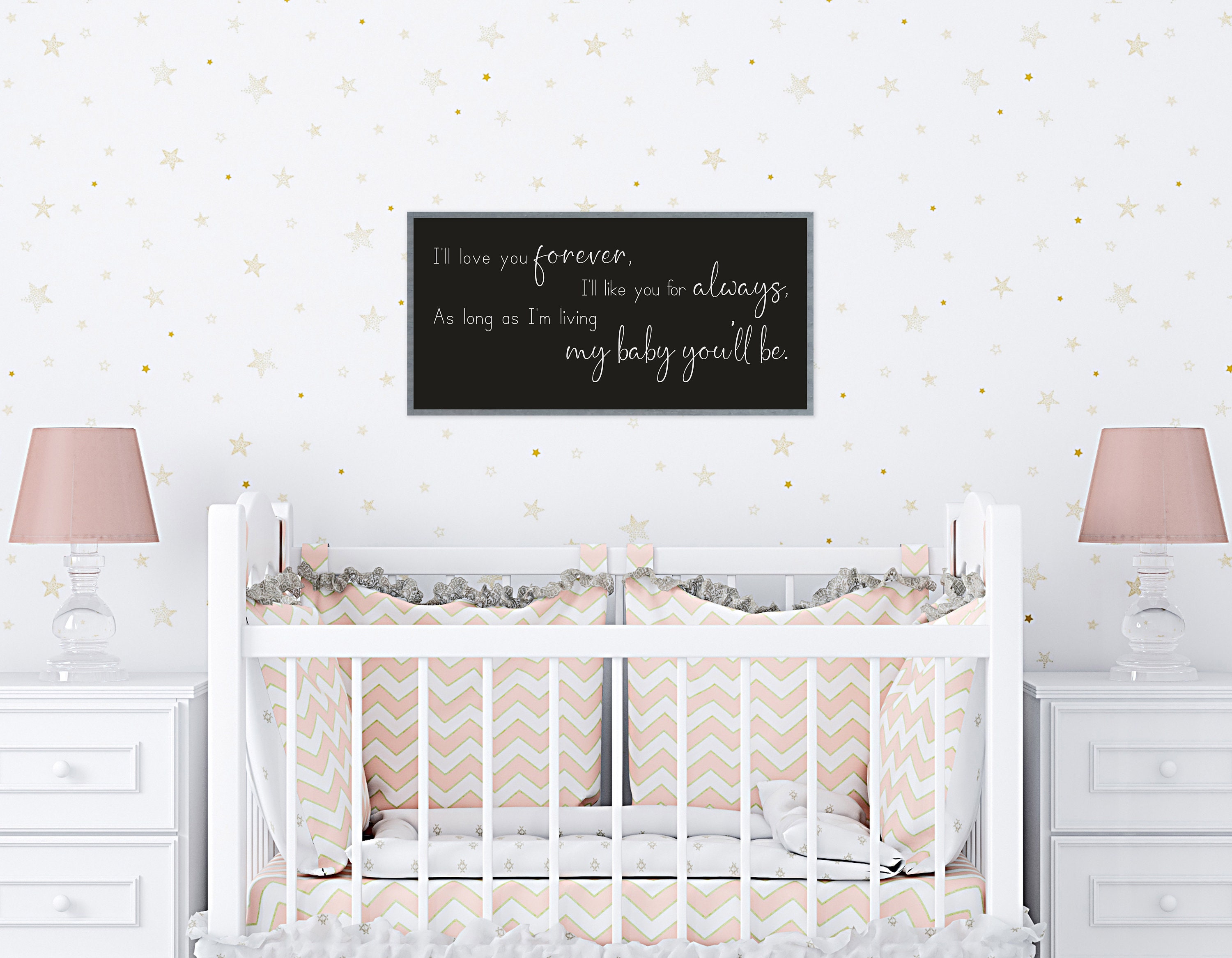 I'll Love You Forever I'll Like You for Always Sign - Etsy