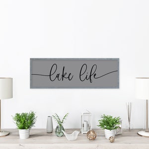 Lake House Decor Lake Life Sign Lake House Wall Decor Wood - Etsy