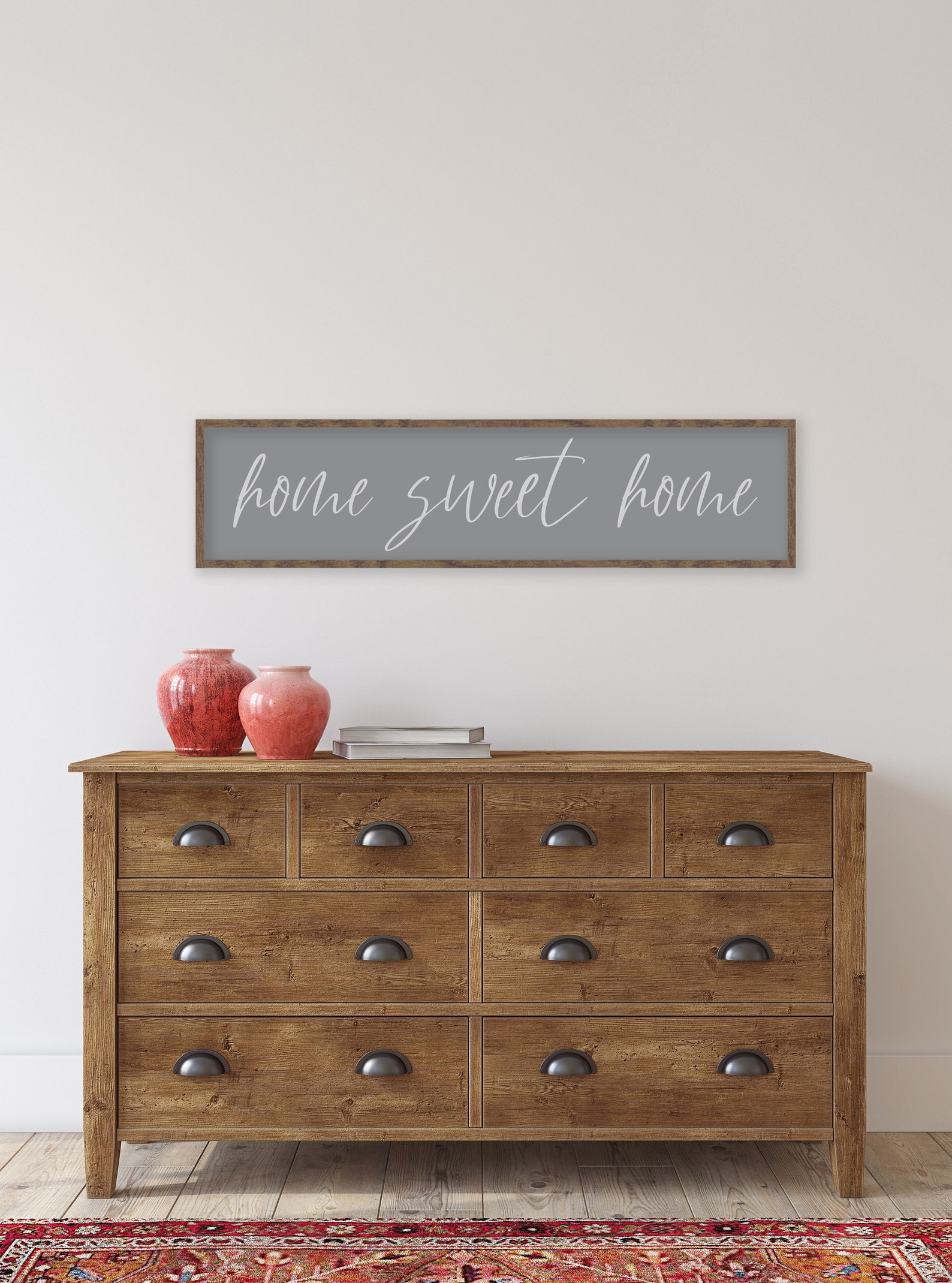 Home Sweet Home Sign Wood Sign Entryway Sign Framed Wood | Etsy