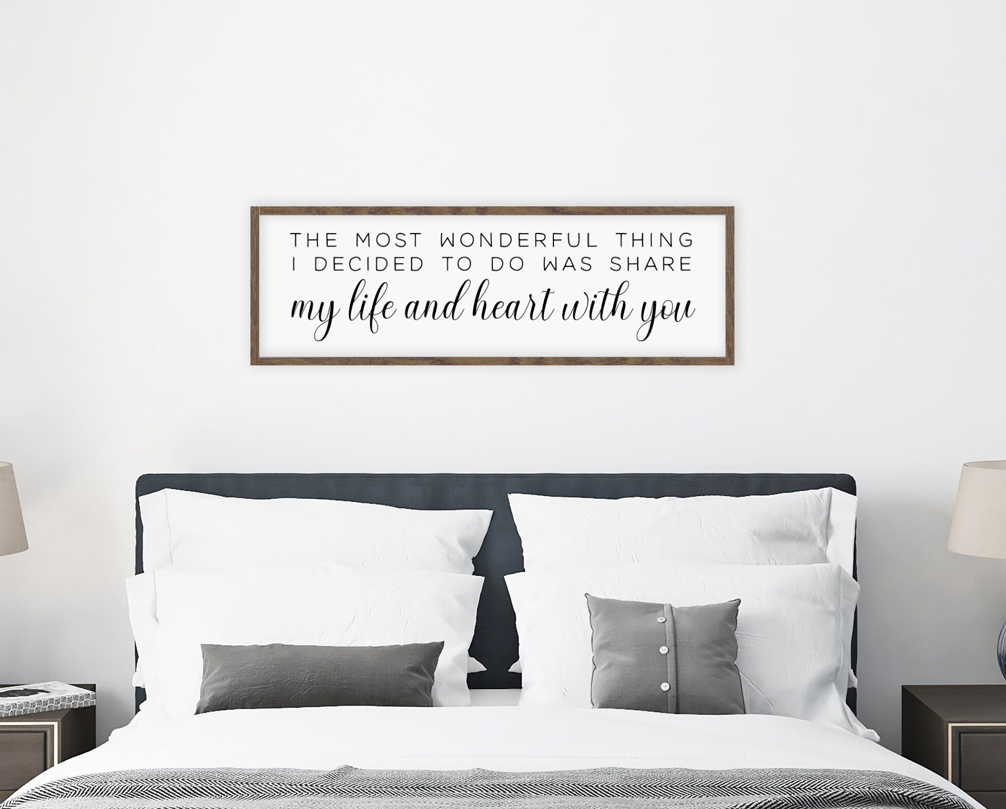 Bedroom Wall Decor Over The Bed Master Bedroom Signs Above | Etsy