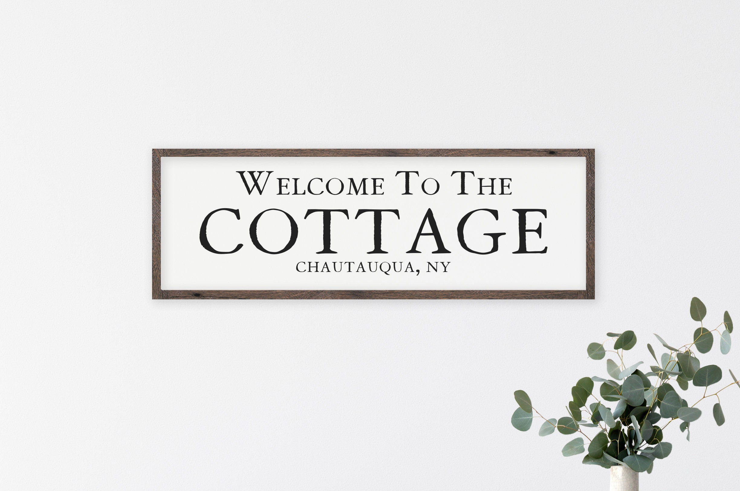 Personalized Welcome to the Cottage Sign Custom Wood Sign - Etsy