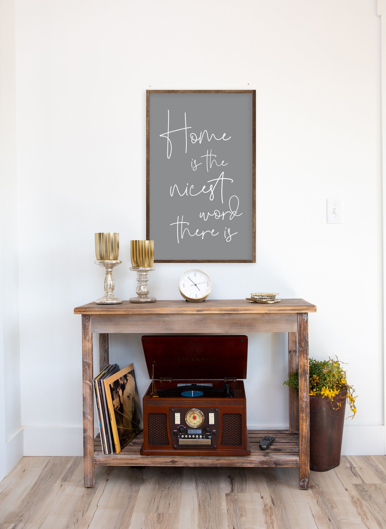 Entry Way Sign Home is the Nicest Word There is Sign Home - Etsy