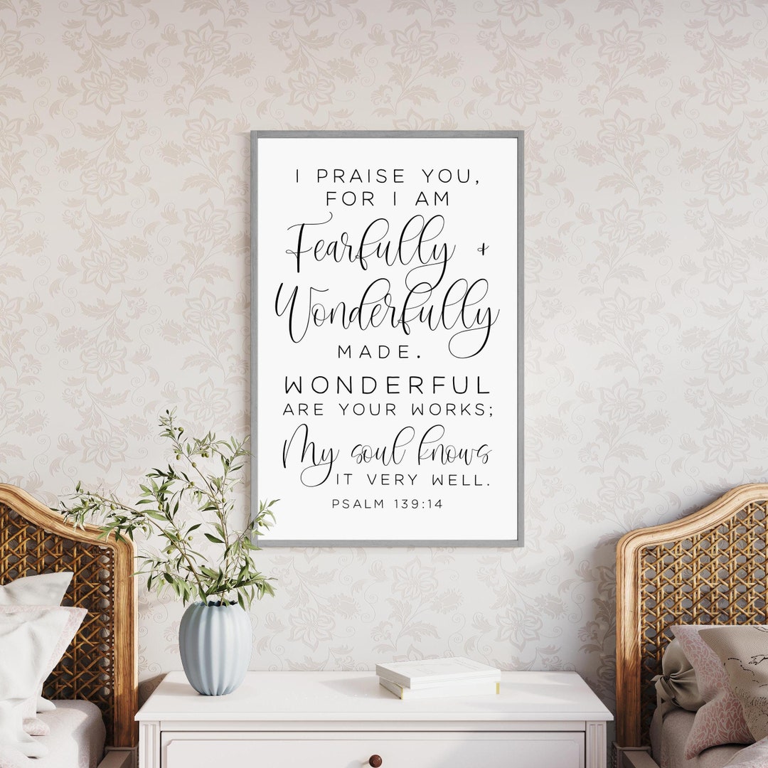 Fearfully And Wonderfully Made Decor