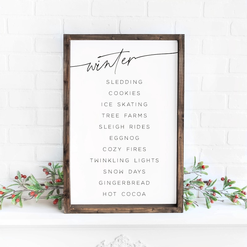 Hello Winter Sign - Etsy