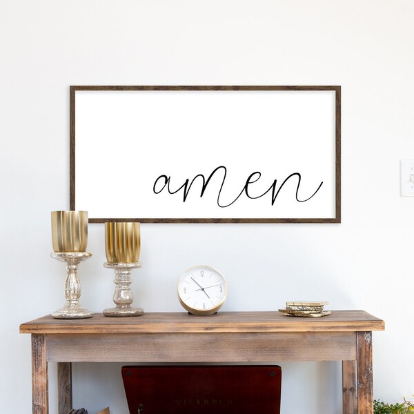 Amen Sign - Etsy