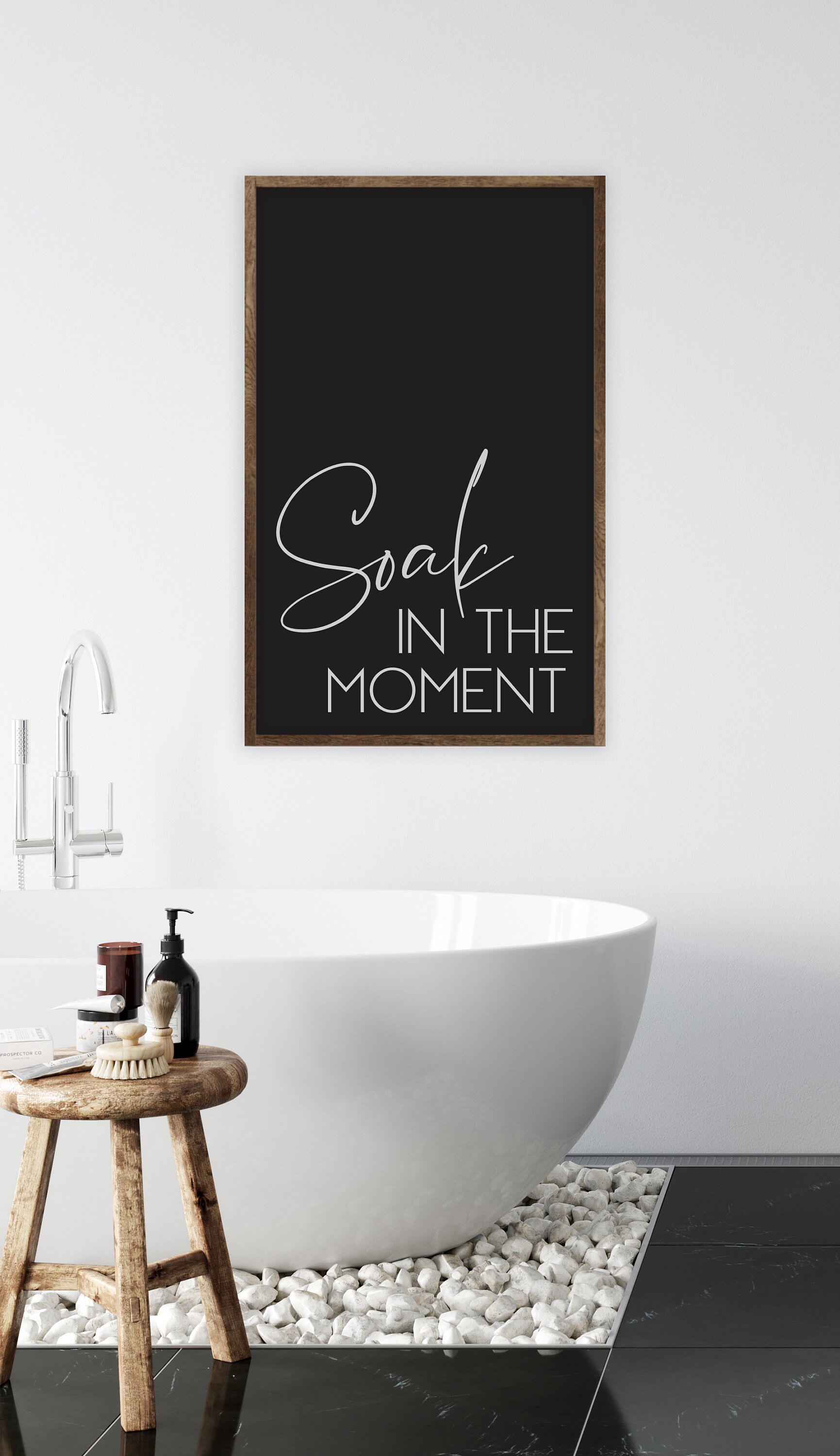 Bathroom Wall Decor-bathroom Signs-soak Sign-wooden - Etsy