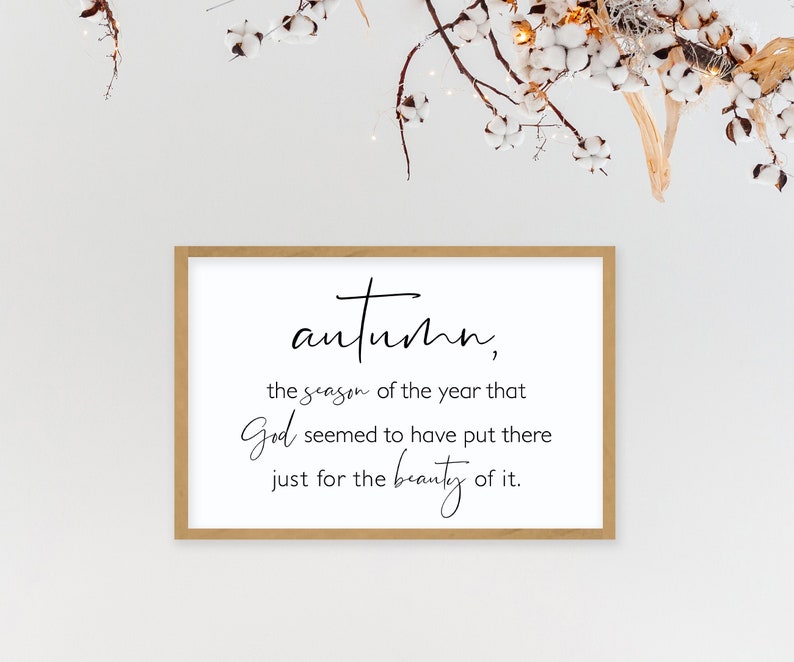 Autumn Decor Fall Wall Decor Fall Signs Autumn Sign Fall | Etsy