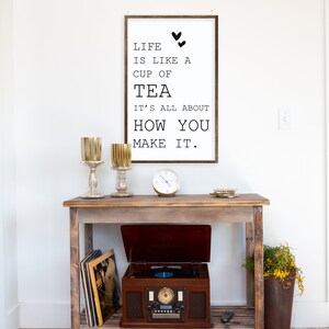 Tea Signs for Kitchen, Tea Sign, Life is Like a Cup of Tea Sign ...