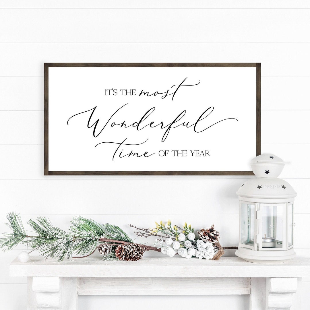 Christmas Signs, It's the Most Wonderful Time of the Year Sign ...