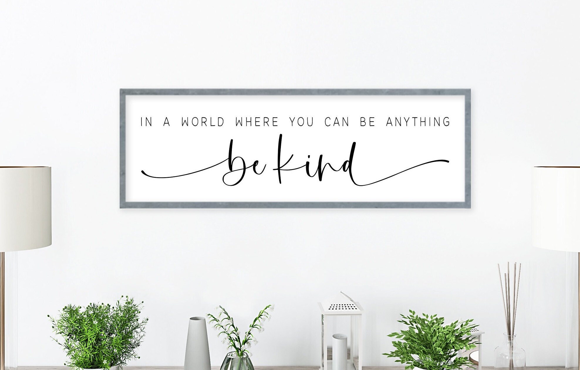 Inspirational Signs in a World Where You Can Be Anything Be | Etsy