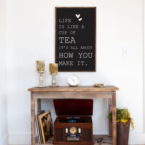 Tea Signs for Kitchen, Tea Sign, Life is Like a Cup of Tea Sign ...