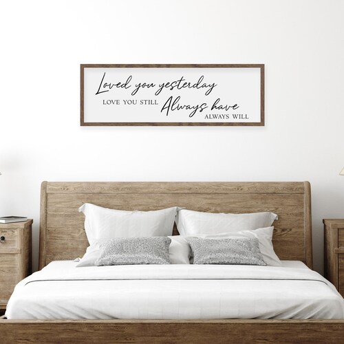 Master Bedroom Wall Decor Above Bed Sign Bedroom Wall Etsy