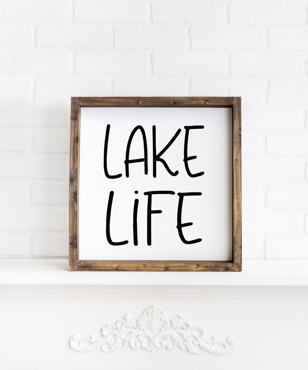 Lake Life Wood Sign: Cabin Decor, Summer Home Wall Art - Etsy