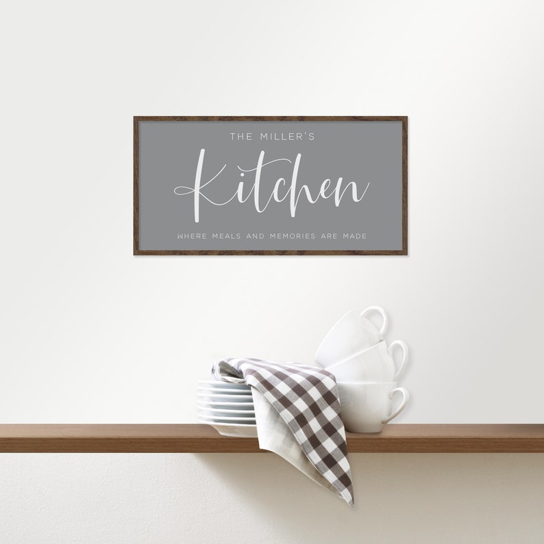 Personalized Kitchen Sign Custom Kitchen Signs Wood Sign - Etsy