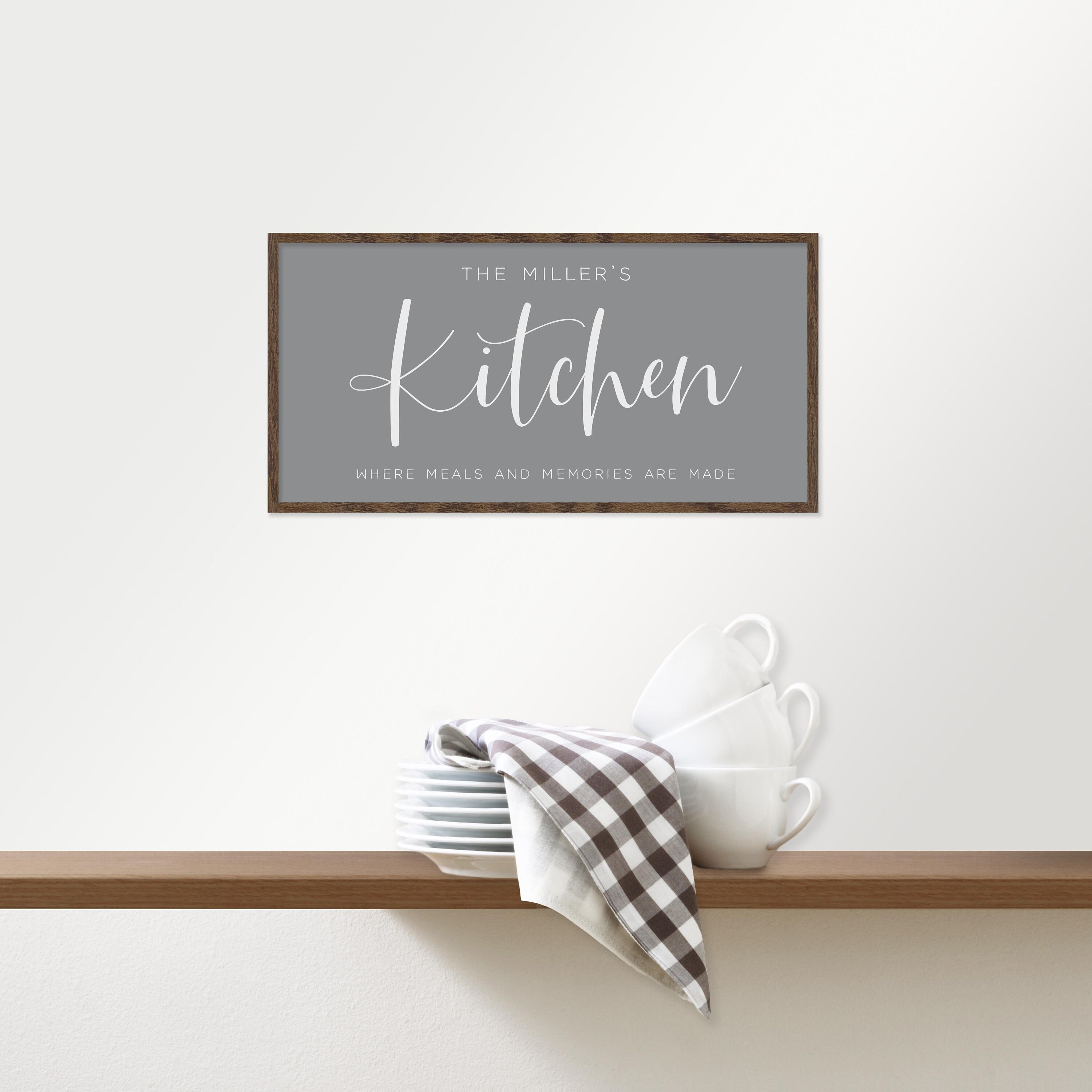 Personalized Kitchen Sign Custom Kitchen Signs Wood Sign - Etsy