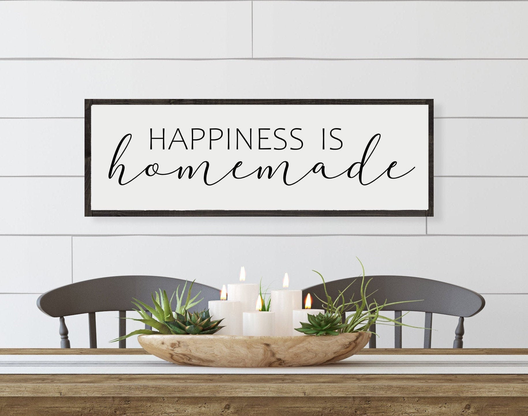 Kitchen Signs Kitchen Wall Decor Happiness is Homemade - Etsy