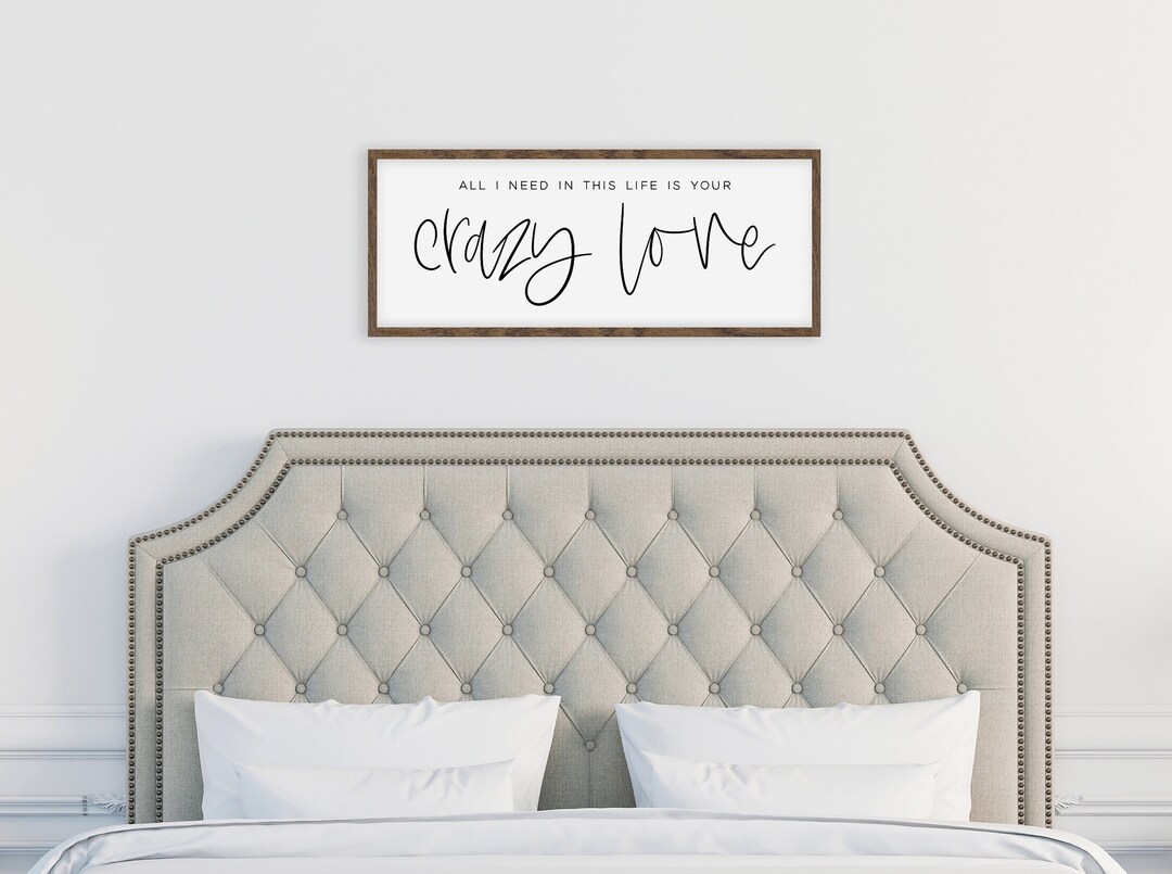 Master Bedroom Wall Decor Bedroom Signs for Over the Bed All - Etsy