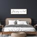 Bedroom Signs Let's Stay in Bed Sign Above Bed Wall Art - Etsy