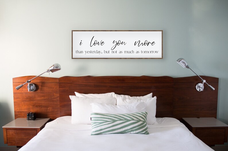 Master Bedroom Wall Decor Above Bed Sign Bedroom Wall - Etsy