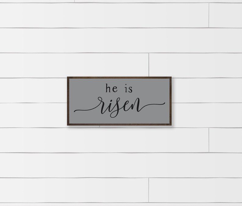 He Is Risen Sign Easter Decor Spring Decor Wood Signs | Etsy