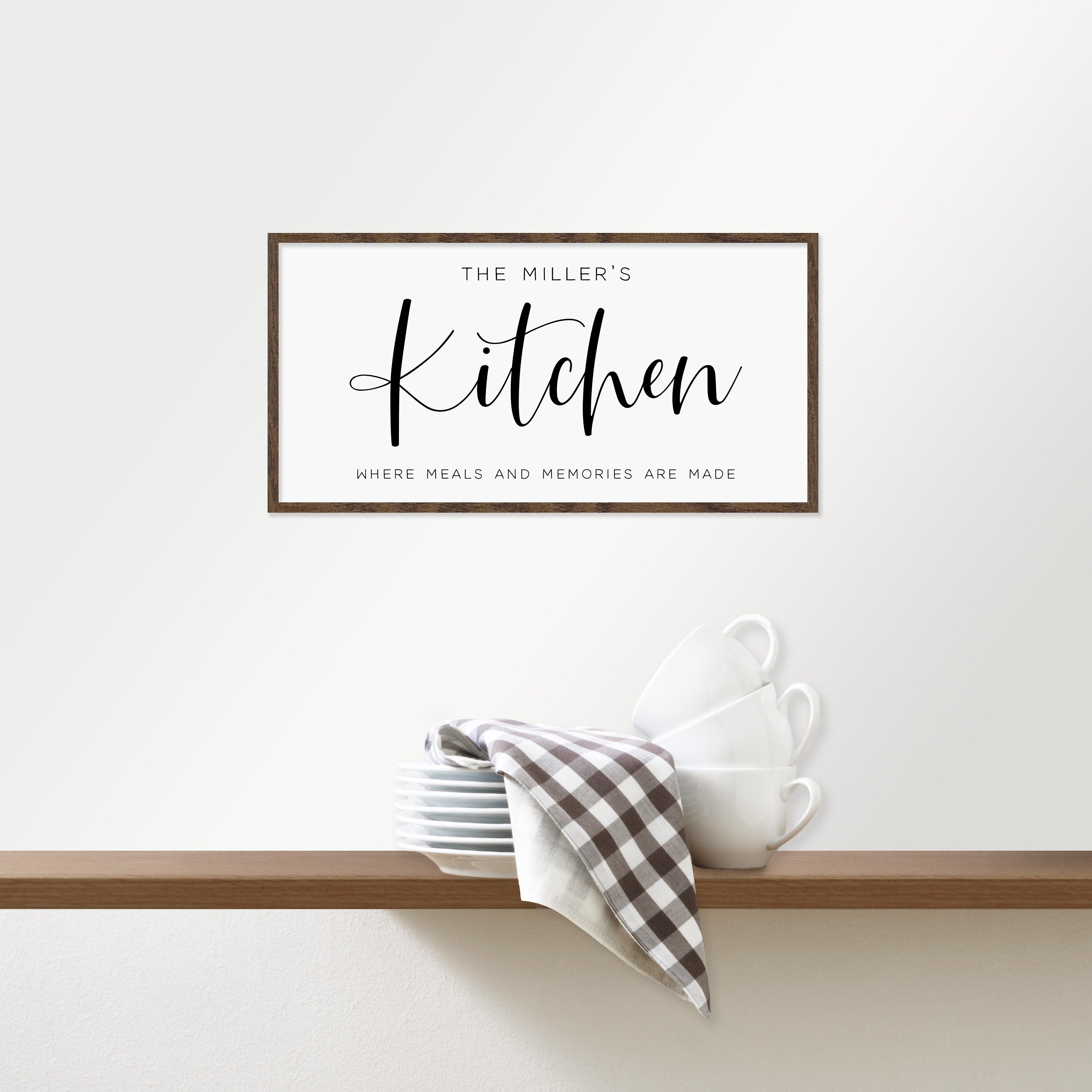 Personalized Kitchen Sign Custom Kitchen Signs Wood Sign - Etsy