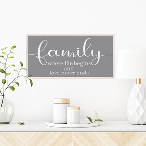 Family Wall Decor Family Sign Living Room Wall Decor - Etsy