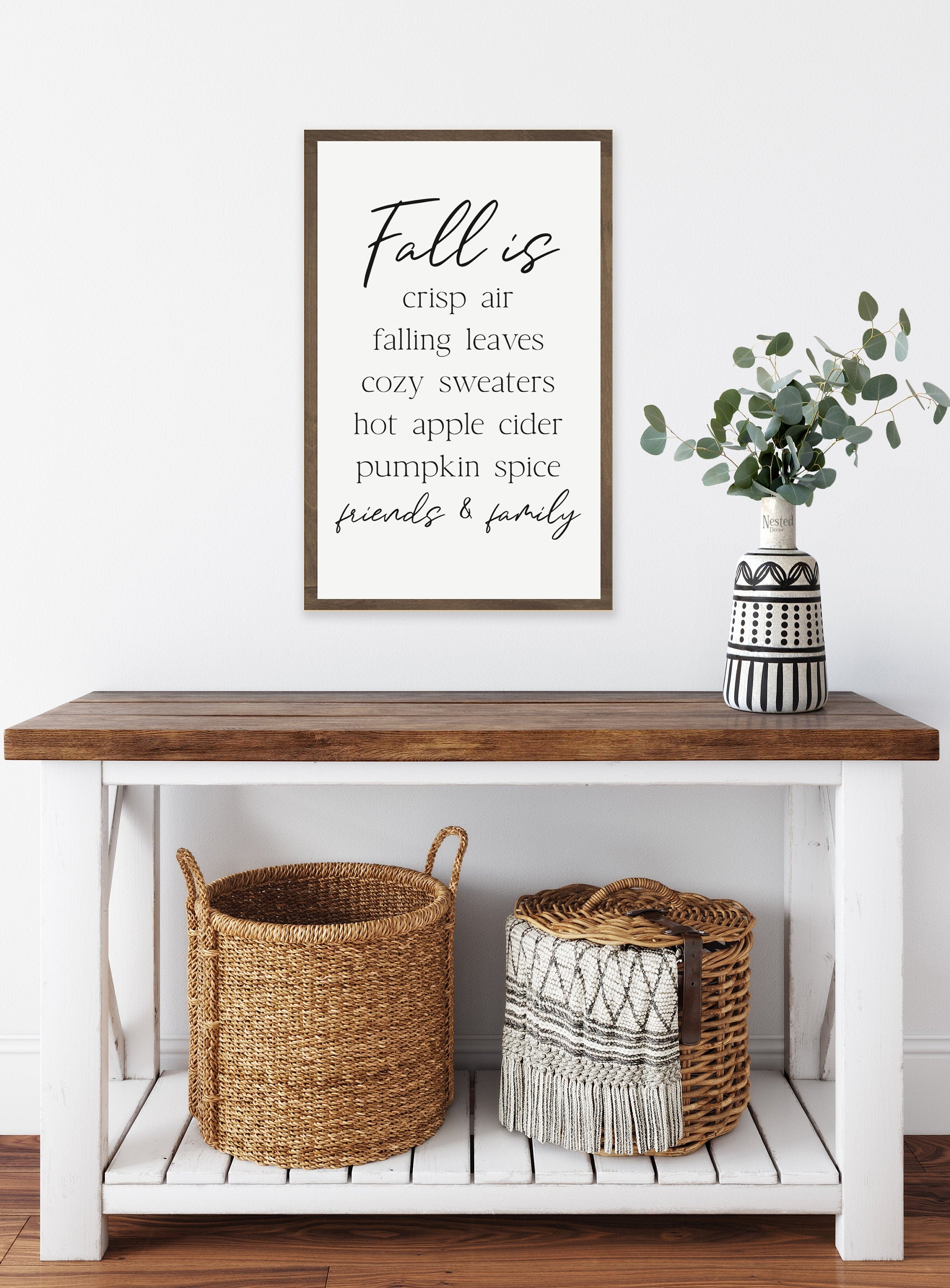 Fall wood signs autumn decor fall wall art fall family | Etsy