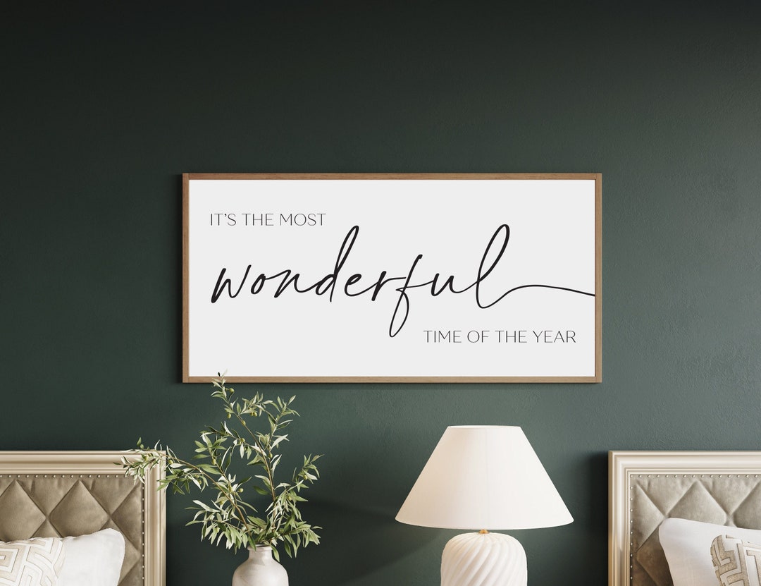 Christmas Sign, It's the Most Wonderful Time of the Year, Christmas ...