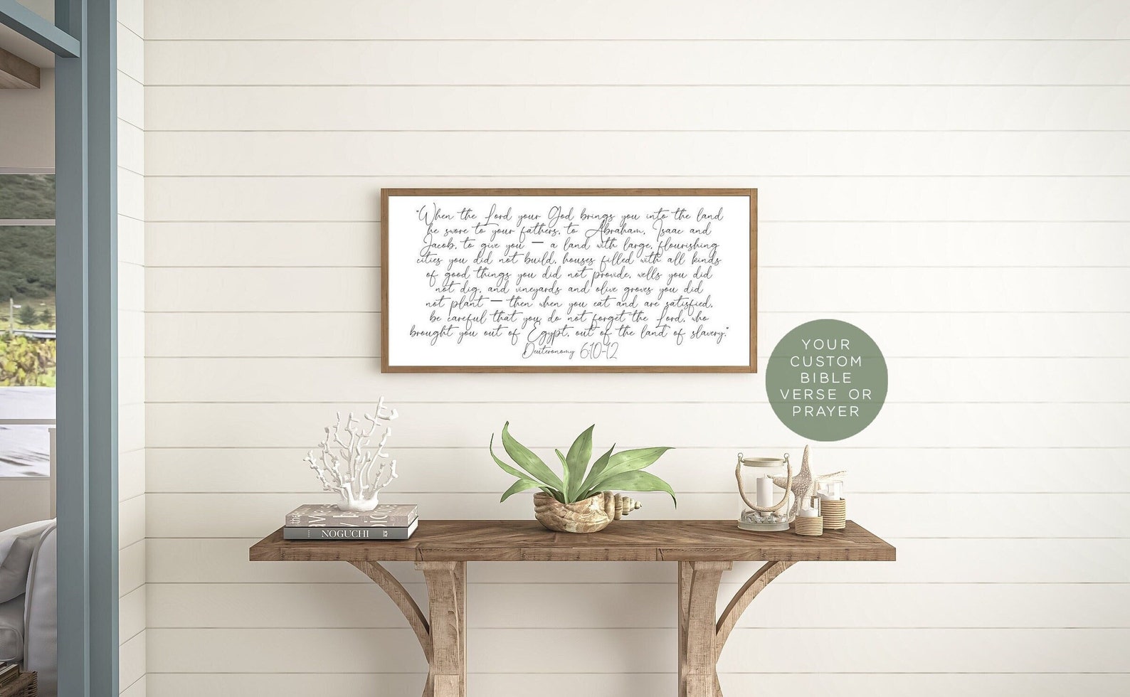 Custom Bible Verse Wall Art-custom Scripture-wood Framed Sign ...