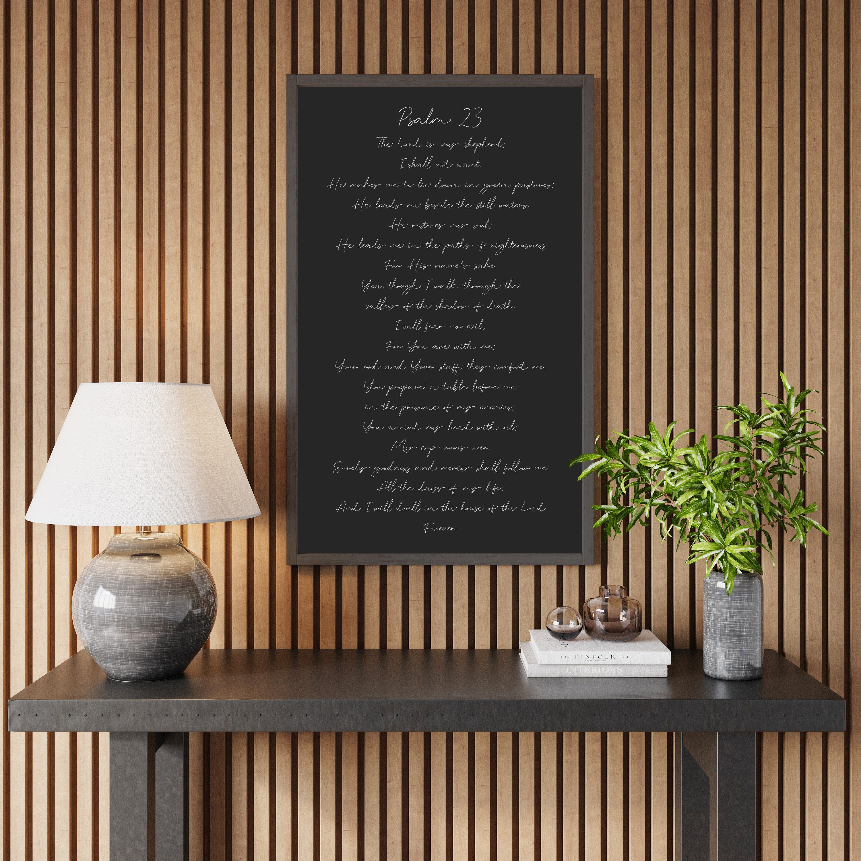 Scripture Signs, Psalm 23 Sign, Christian Wall Art, Bible Verse Decor ...