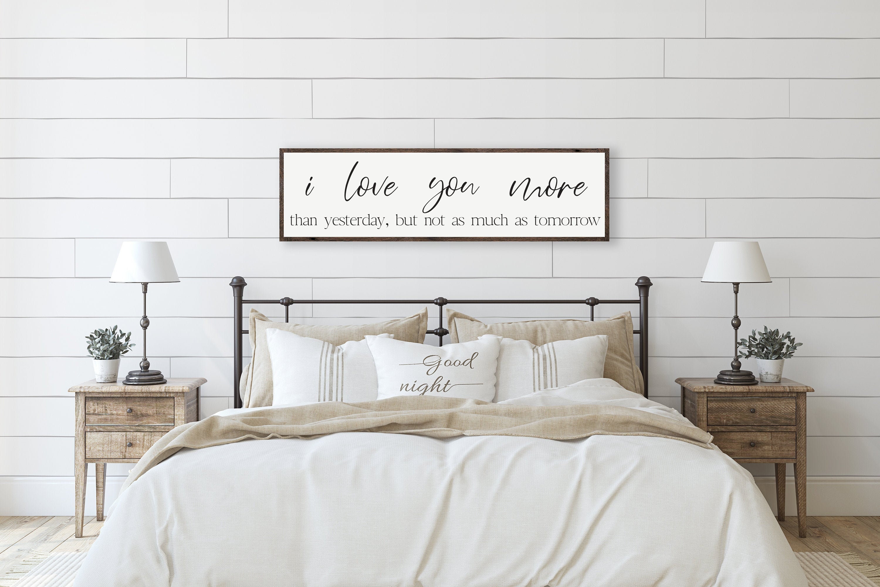 Master Bedroom Wall Decor Above Bed Sign Bedroom Wall | Etsy