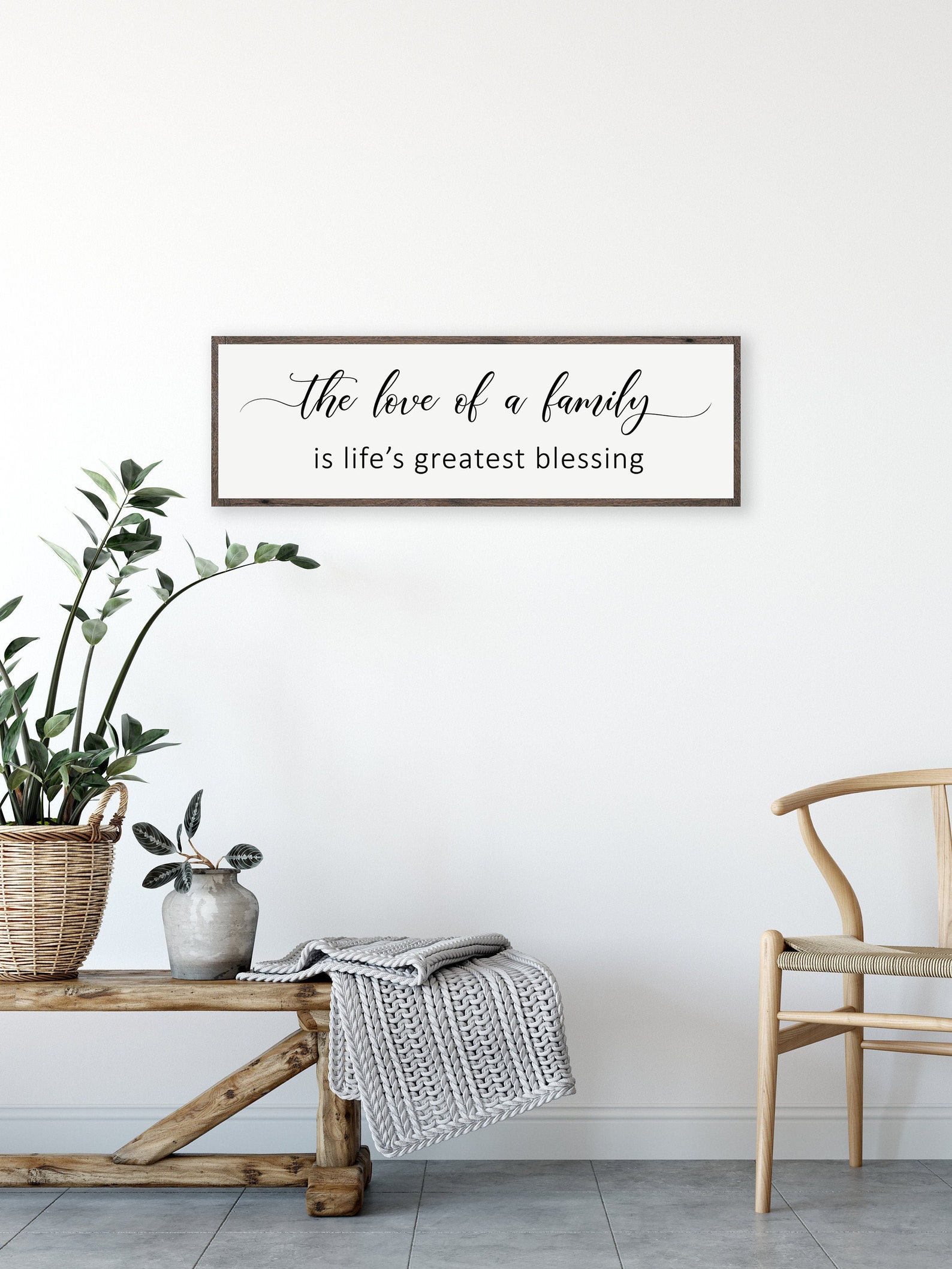 The Love of a Family is Life's Greatest Blessing Sign - Etsy